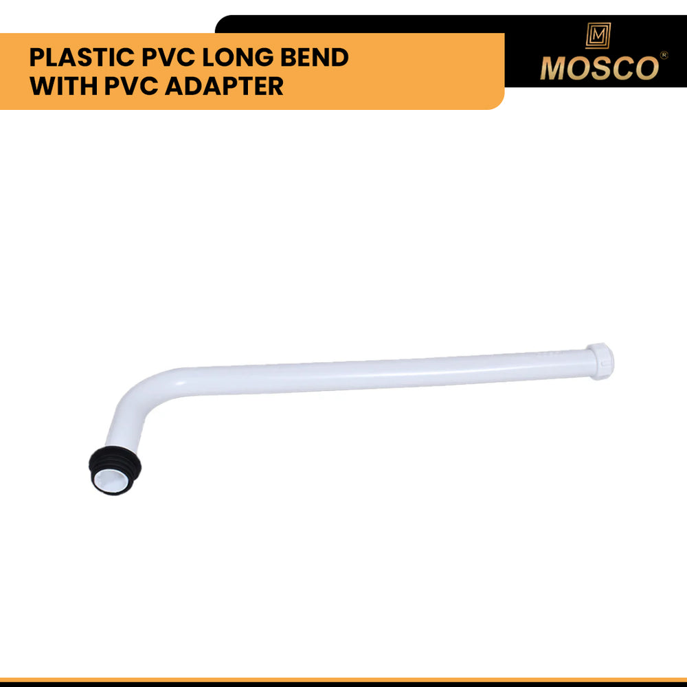 PLASTIC PVC LONG BEND WITH PVC ADAPTER
